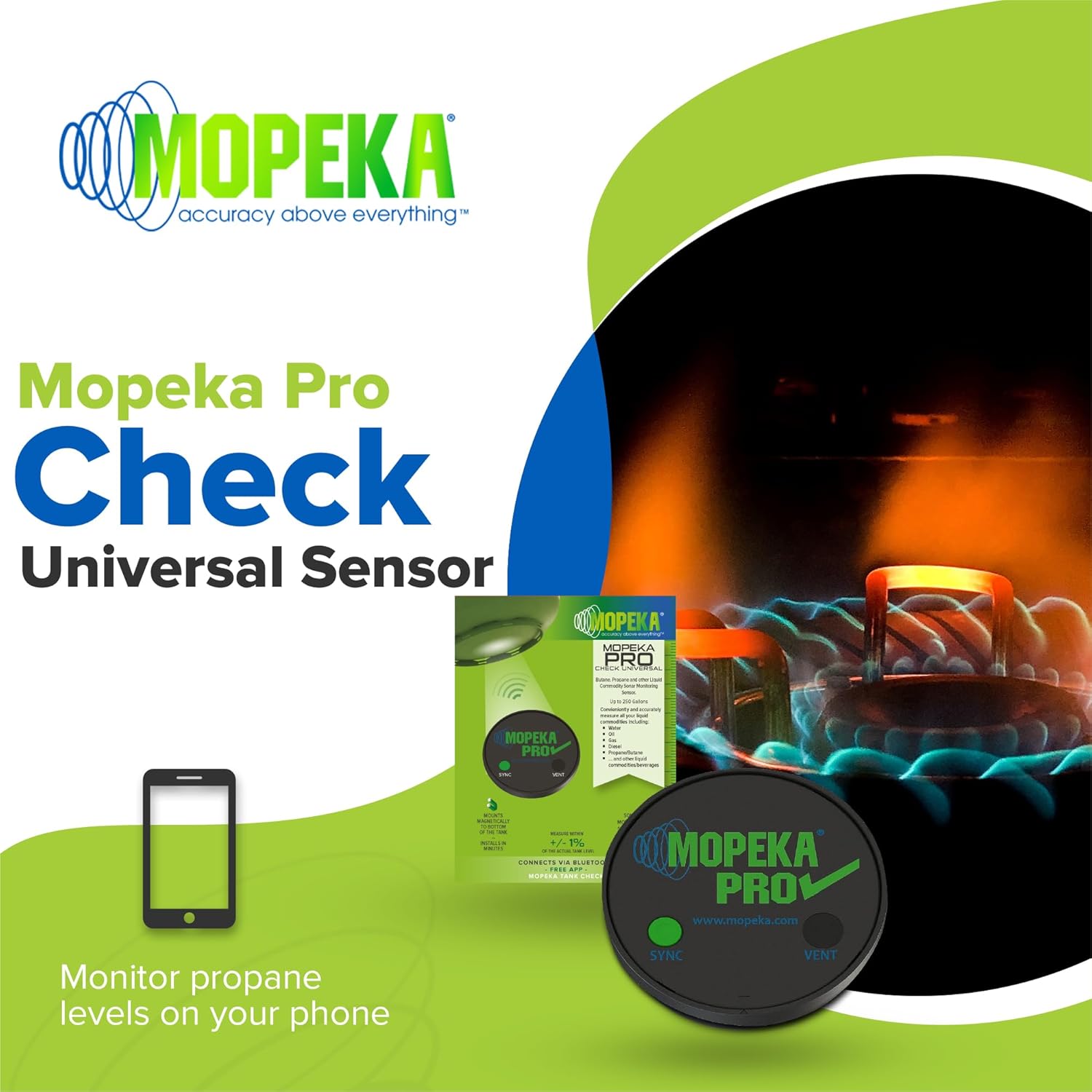 Mopeka® Pro Check Universal – Steel Tanks Part # M1017023 - MopekaIOT