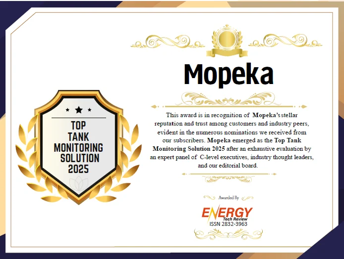 Mopeka Products Named “Top Tank Monitoring Solution 2025” by Energy ...